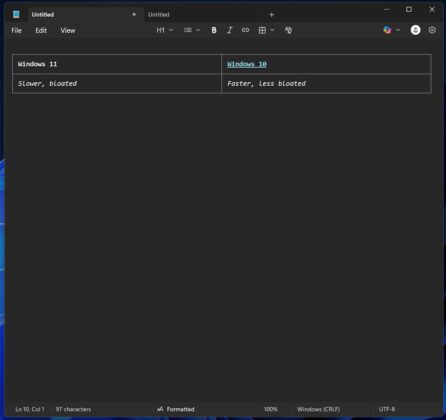 Windows 11 Notepad now lets you create tables like in Microsoft Word ...
