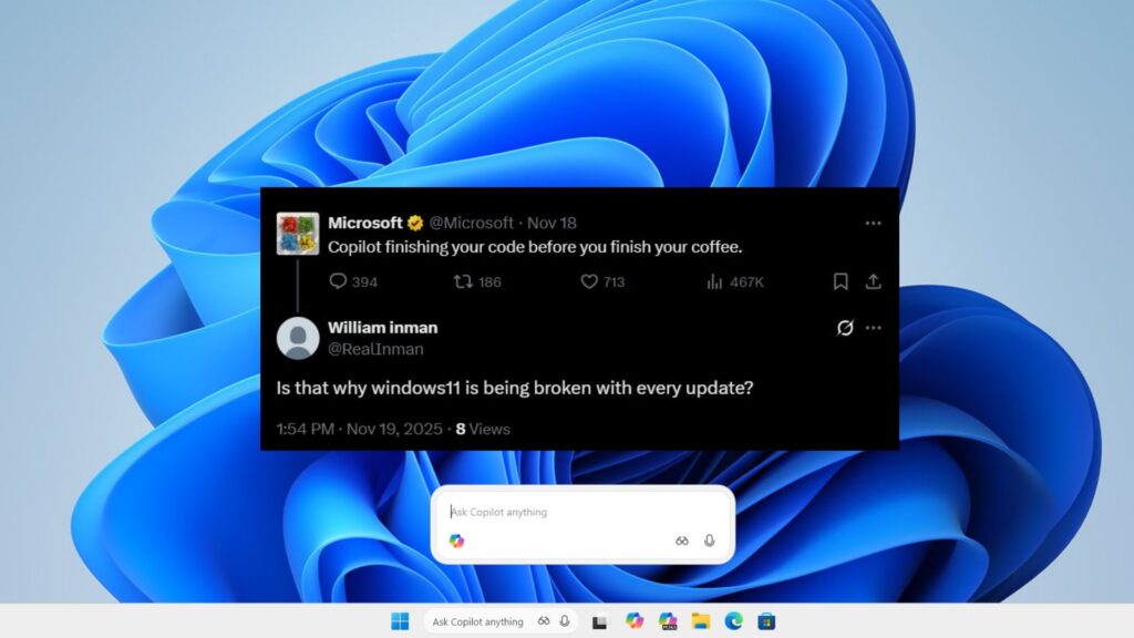 Microsoft says Copilot codes faster than you drink coffee, devs say fix Windows 11 first, like ...