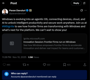 After Windows 11 AI OS backlash, Microsoft tells angry power users ‘we ...