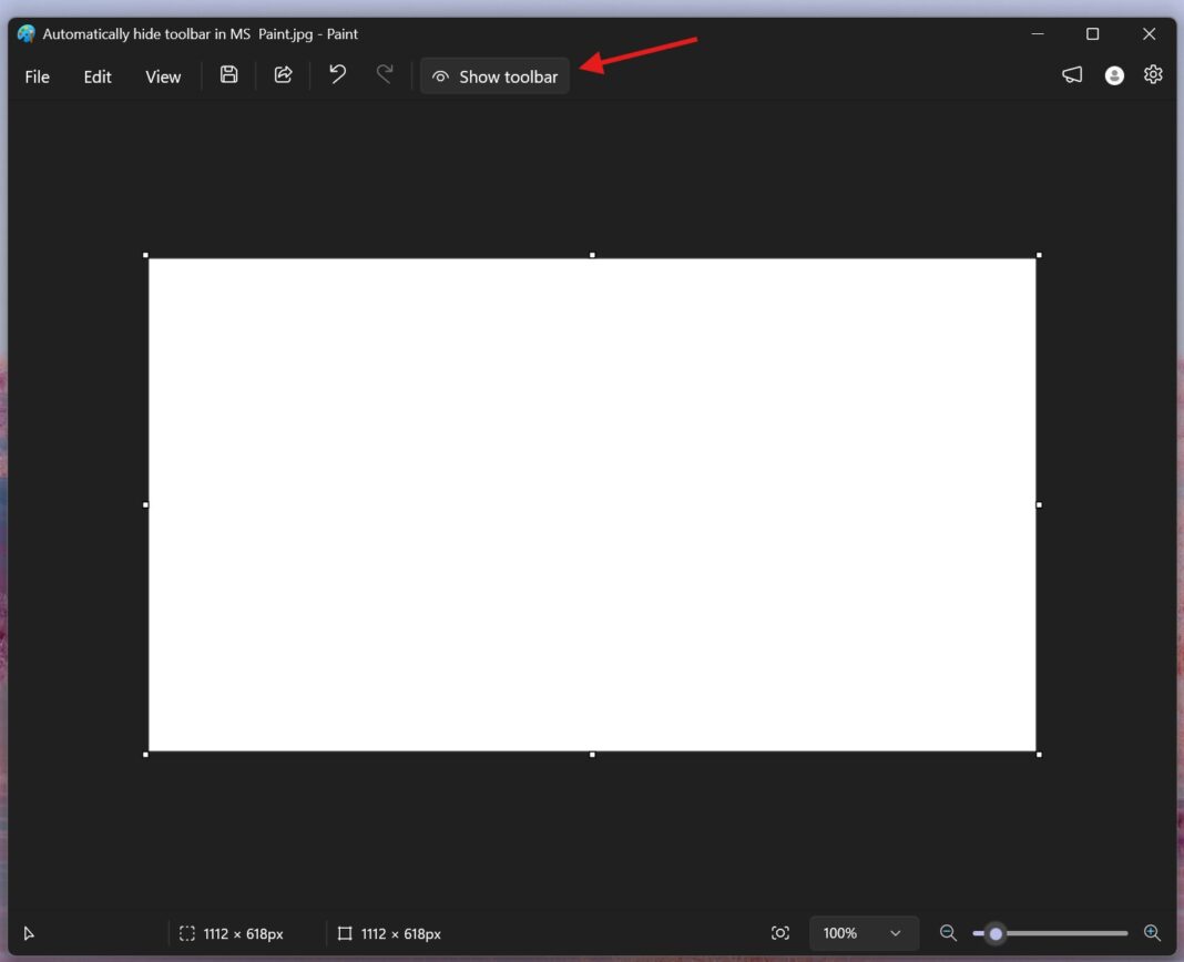 Windows 11 Paint now lets you hide ‘toolbar,’ and is also getting new ...