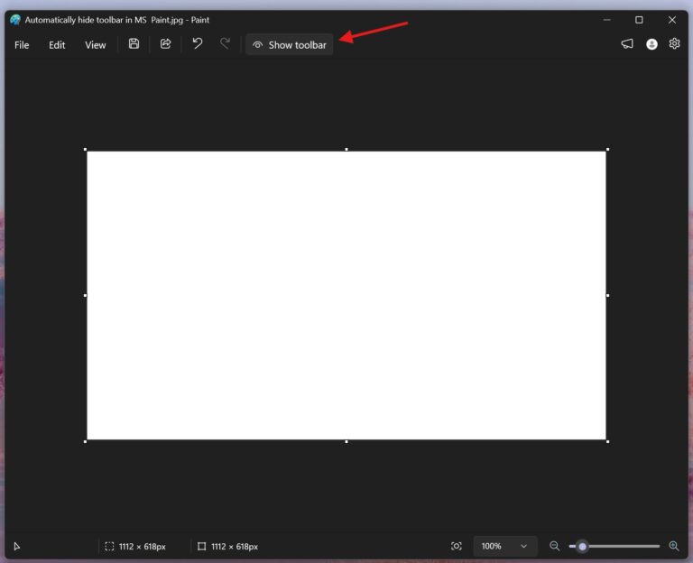 Windows 11 Paint now lets you hide 'toolbar,' and is also getting new ...