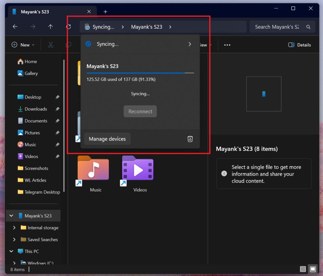 Microsoft wants you to use Windows 11 File Explorer for viewing Android ...