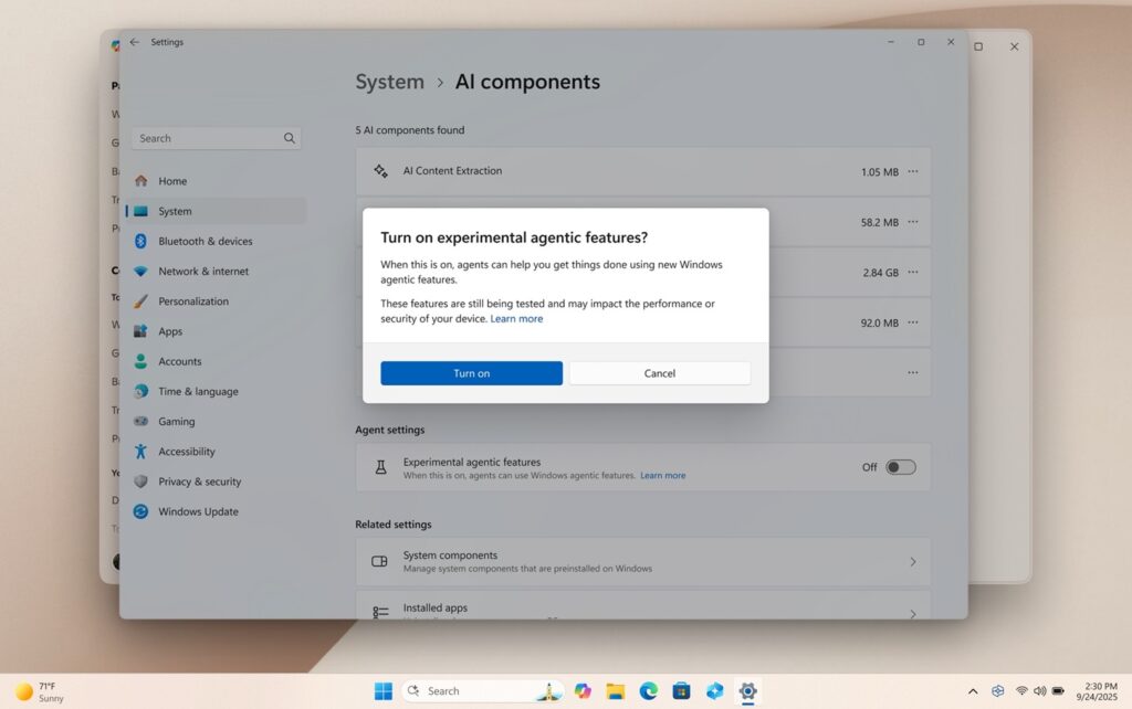 Microsoft says AI in Windows 11 will empower people "securely," but it also warns of malware ...