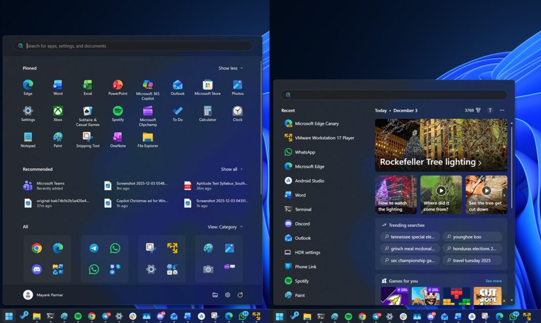 Windows 11's Search UI is now taller and takes more screen space, as it ...