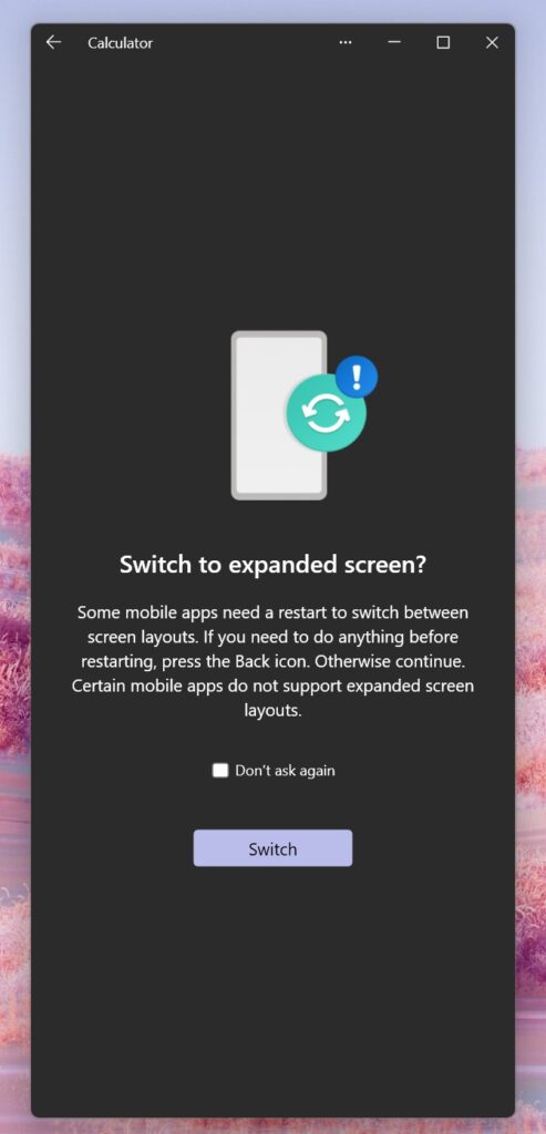 Windows 11's "almost full-screen" Android apps mirroring now available ...