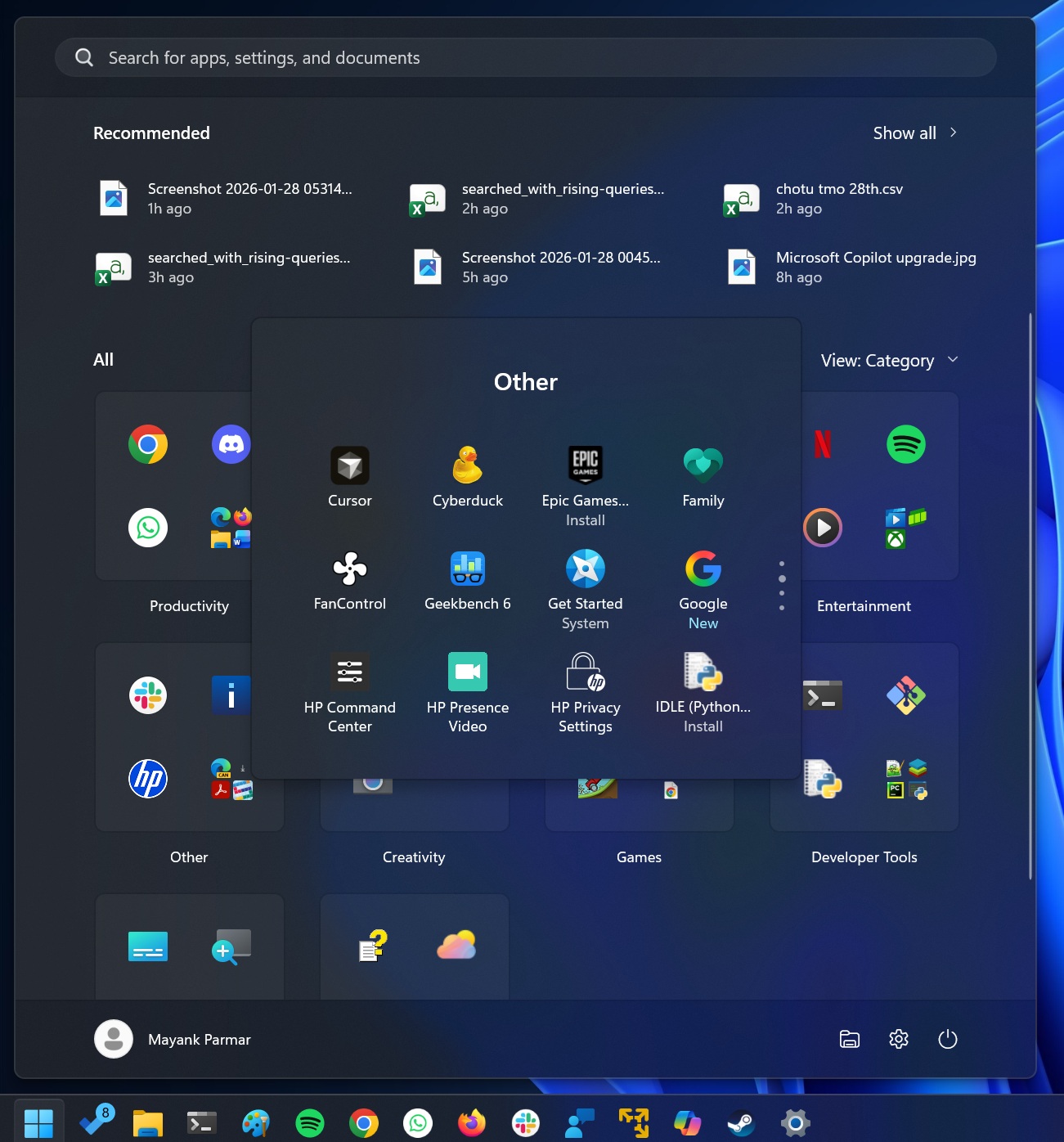 Windows 11's Start Menu Category View Lacks Manual Sorting, Apps ...