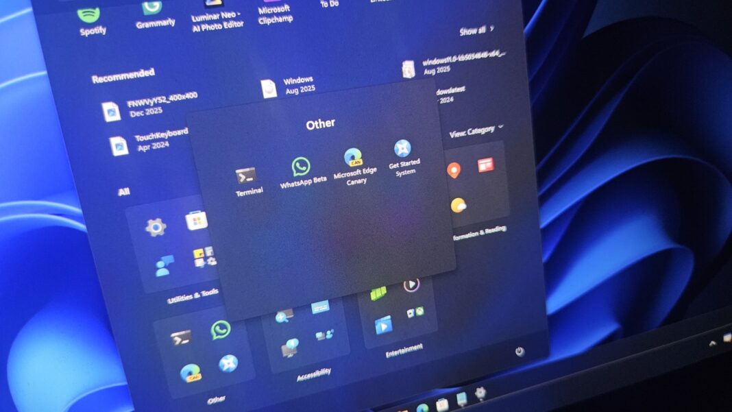 Windows 11 Start menu's Category view is missing manual controls, apps ...