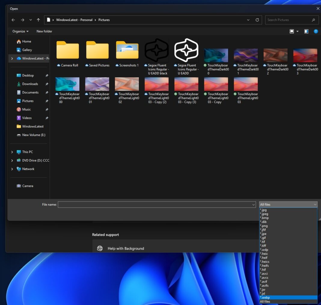 Microsoft lets you use .webp images as Windows 11 desktop background ...
