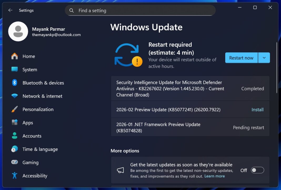 Windows 11 KB5077241 adds Internet speed test, direct download links ...