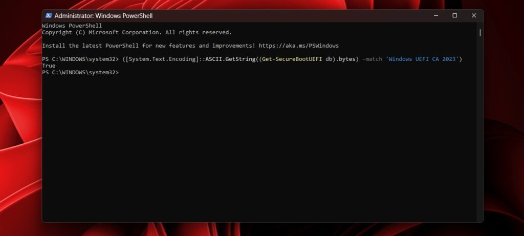 How to check if Windows 11 has applied the new Secure Boot 2023 ...