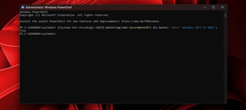 How to check if Windows 11 has applied the new Secure Boot 2023 ...