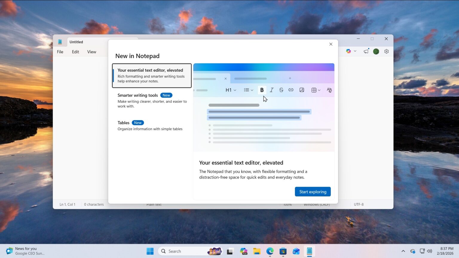 Exclusive: Microsoft is adding image support to Notepad on Windows 11