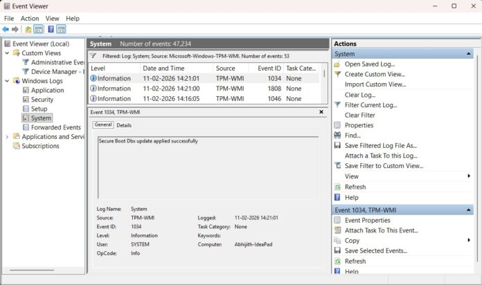 How to check if Windows 11 has applied the new Secure Boot 2023 ...