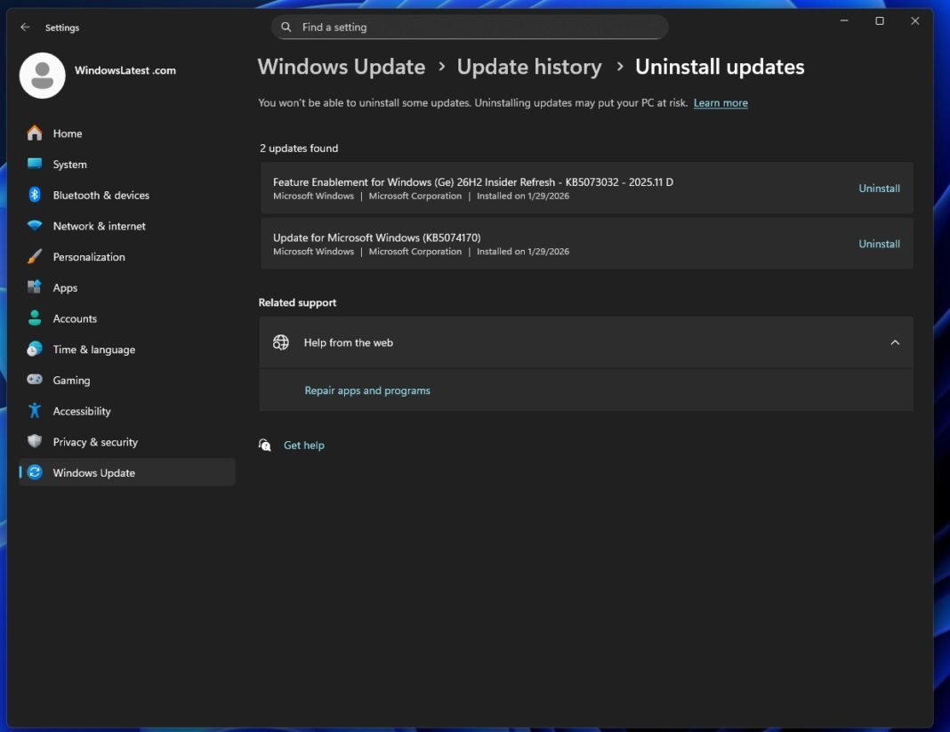 Windows 11 26H2 confirmed for later this year, as references spotted on ...