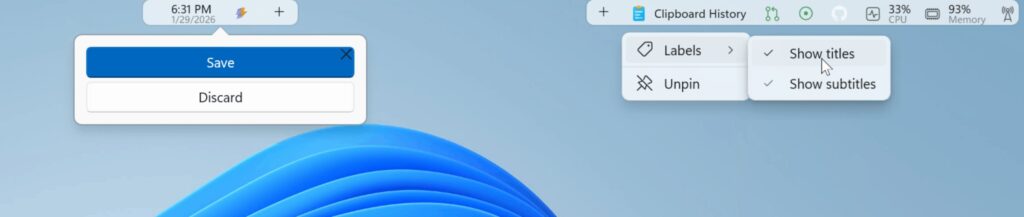 Windows 11 is testing an optional Dock that sits on the top of the ...