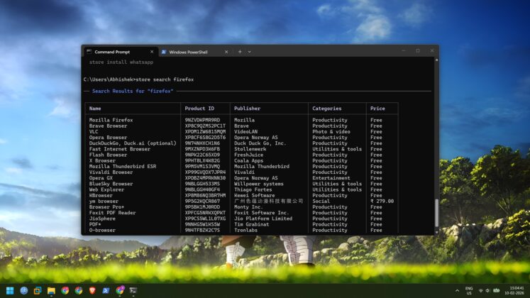 I tested Windows 11's secret "Store CLI" that lets you manage Microsoft ...