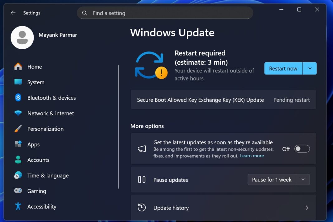 Windows 11 gets Secure Boot Allowed Key Exchange Key (KEK) update on ...