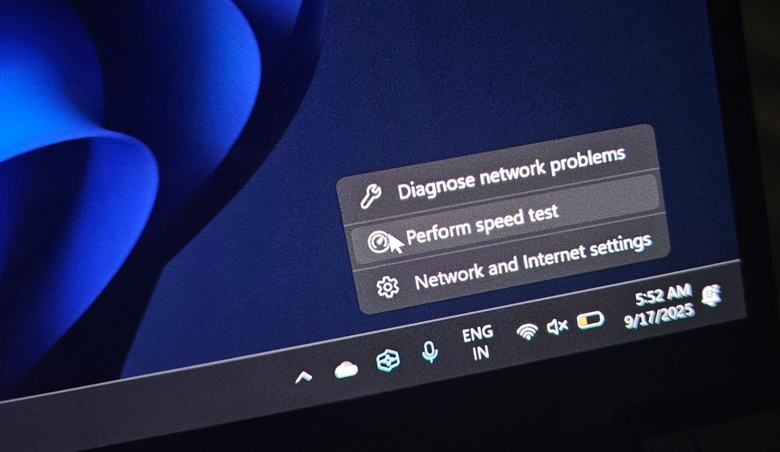 Windows 11 taskbar's new Internet Speed Test tool is a shortcut to Bing ...