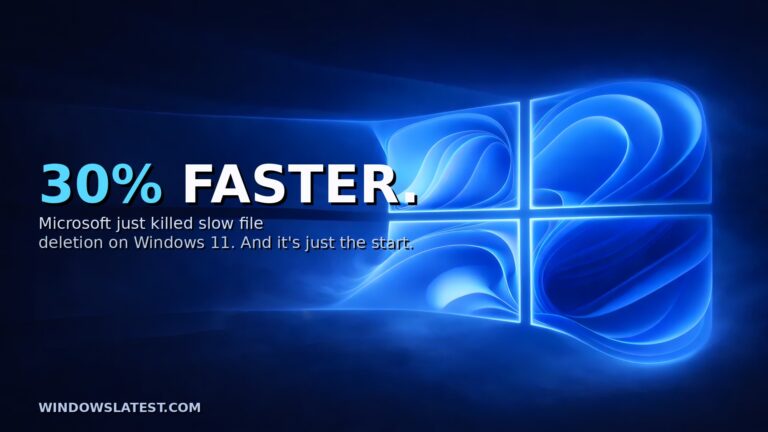 Microsoft reveals Windows 11 will bulk delete files at least 30% faster ...