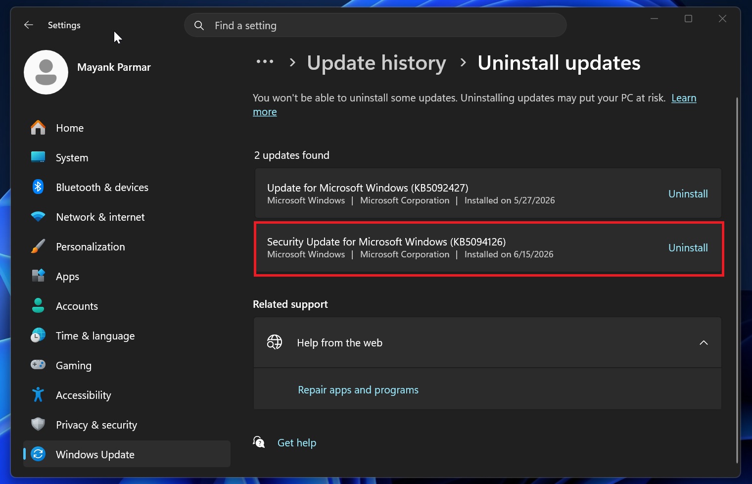 Windows 11 KB5094126 BSODs some PCs (HP?), breaks OneDrive in File ...