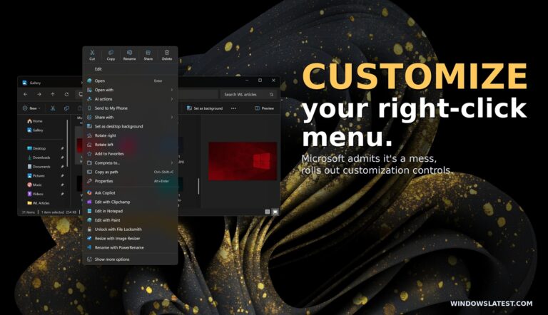 Microsoft admits Windows 11's right-click menu is a mess, will let you ...